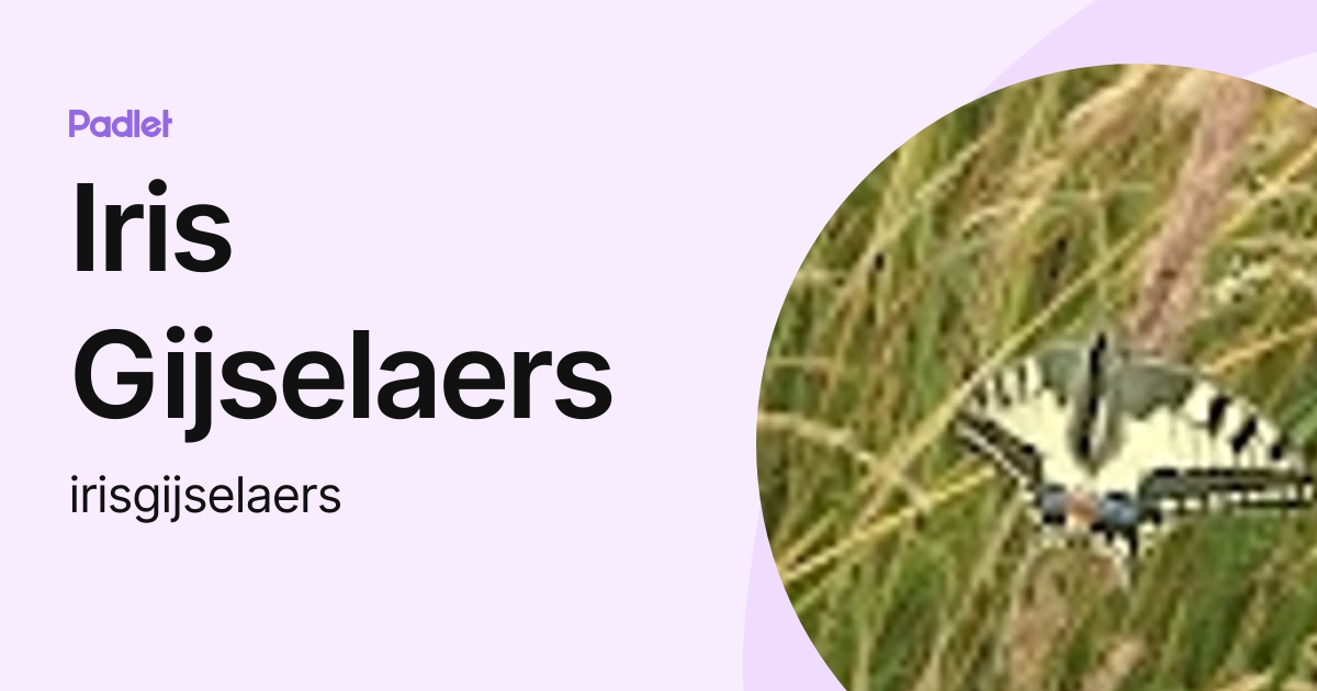 Iris Gijselaers (irisgijselaers) profile | Padlet