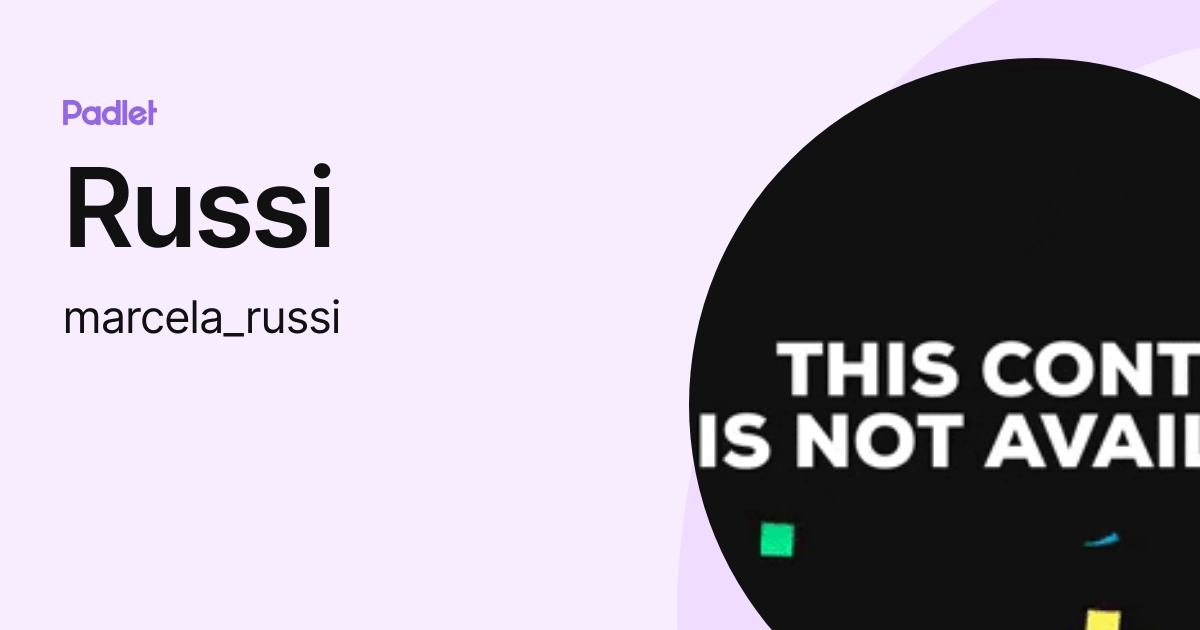 Russi (marcela_russi) profile | Padlet