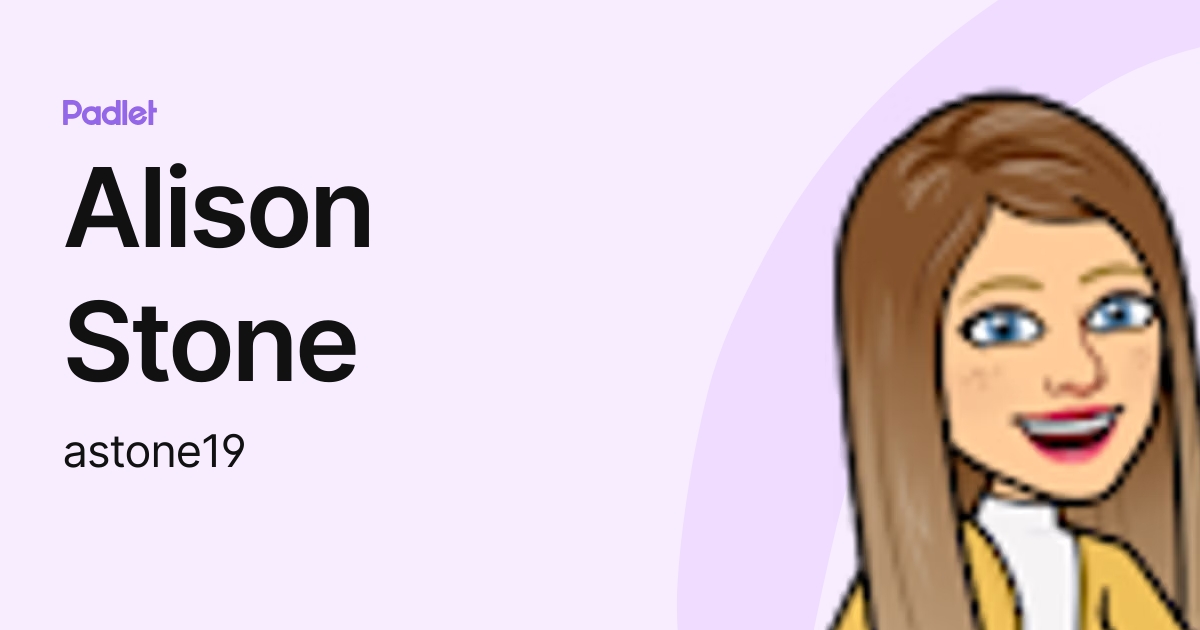 Alison Stone (astone19) profile | Padlet