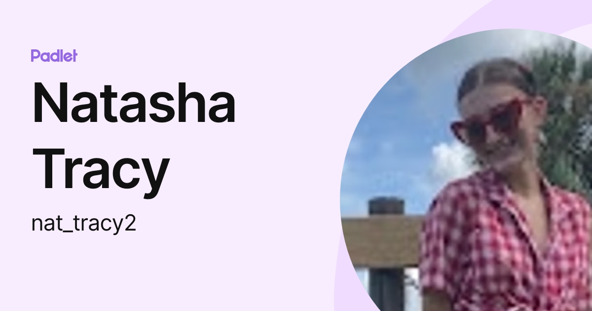 Natasha Tracy (nat_tracy2) profile | Padlet
