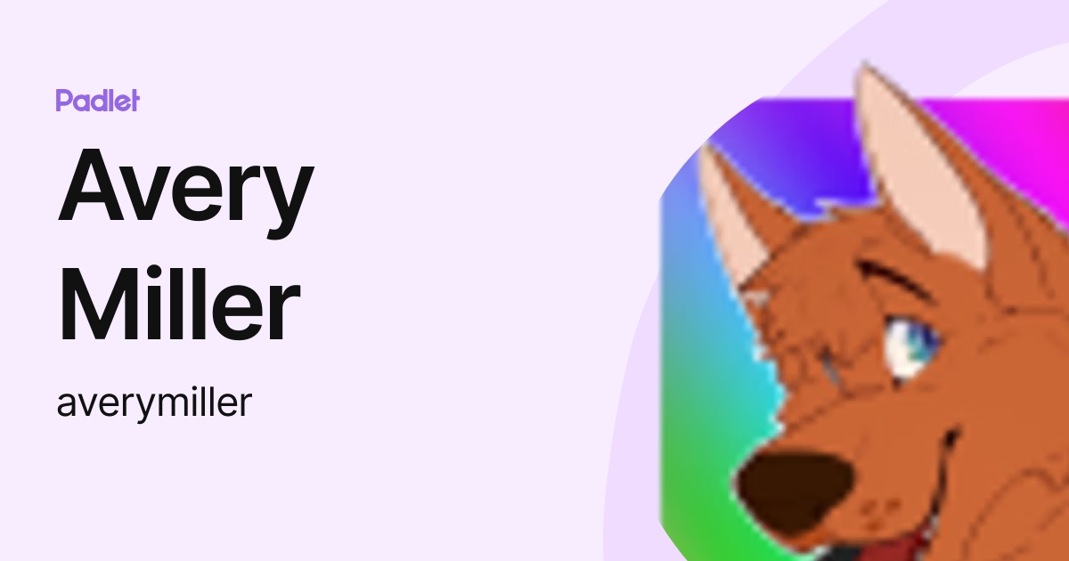 Avery Miller (averymiller) profile | Padlet