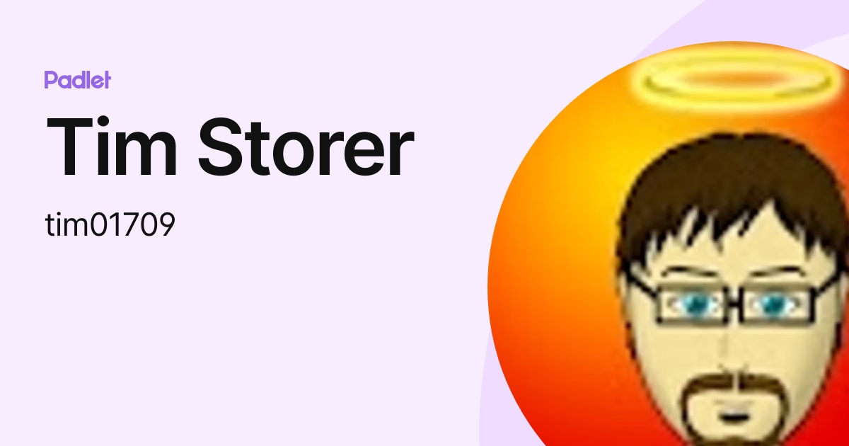 Tim Storer (tim01709) profile | Padlet