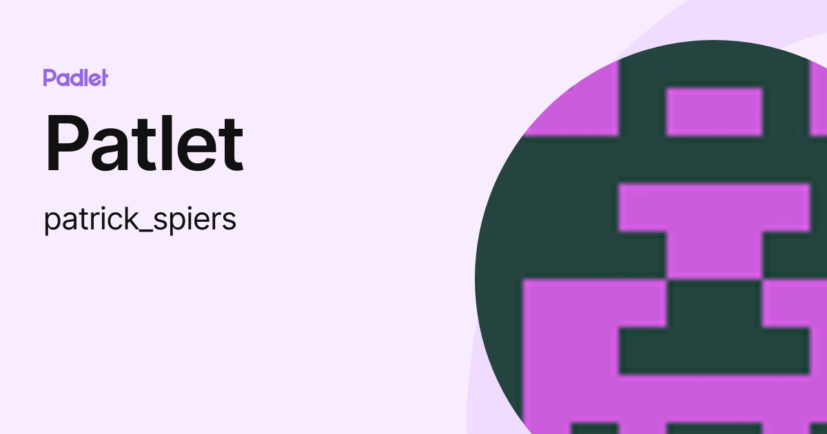 Patlet (patrick_spiers) profile | Padlet
