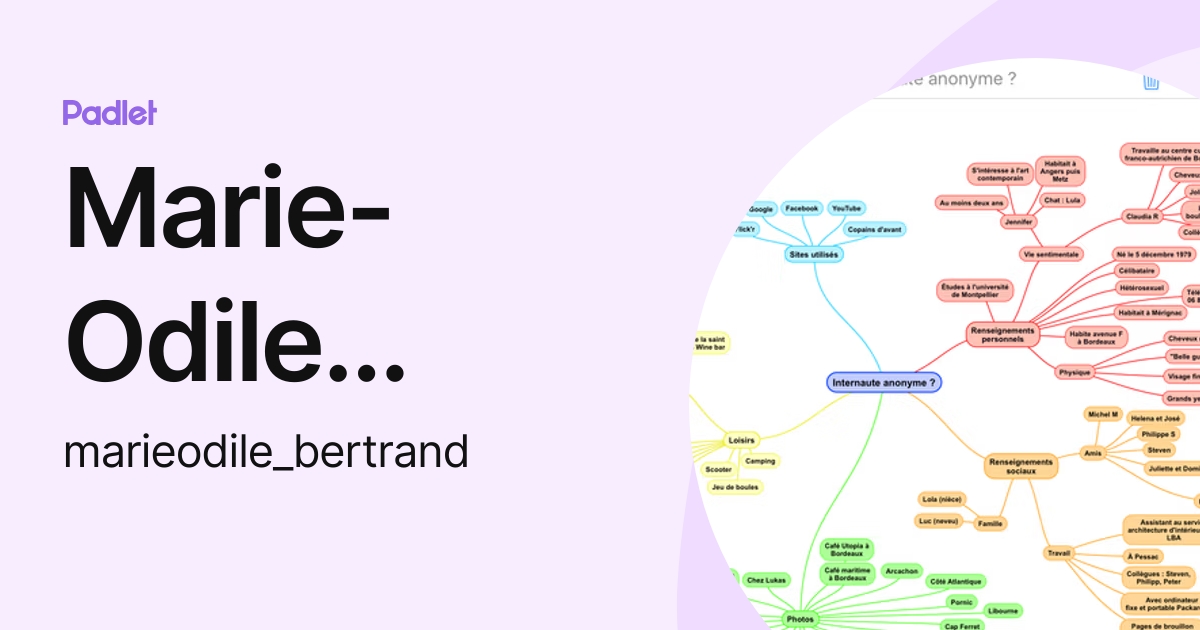 Marie-Odile Bertrand (marieodile_bertrand) profile | Padlet