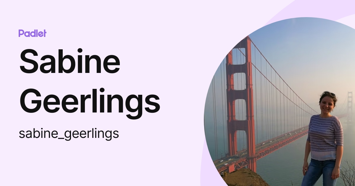 Sabine Geerlings (sabine_geerlings) profile | Padlet