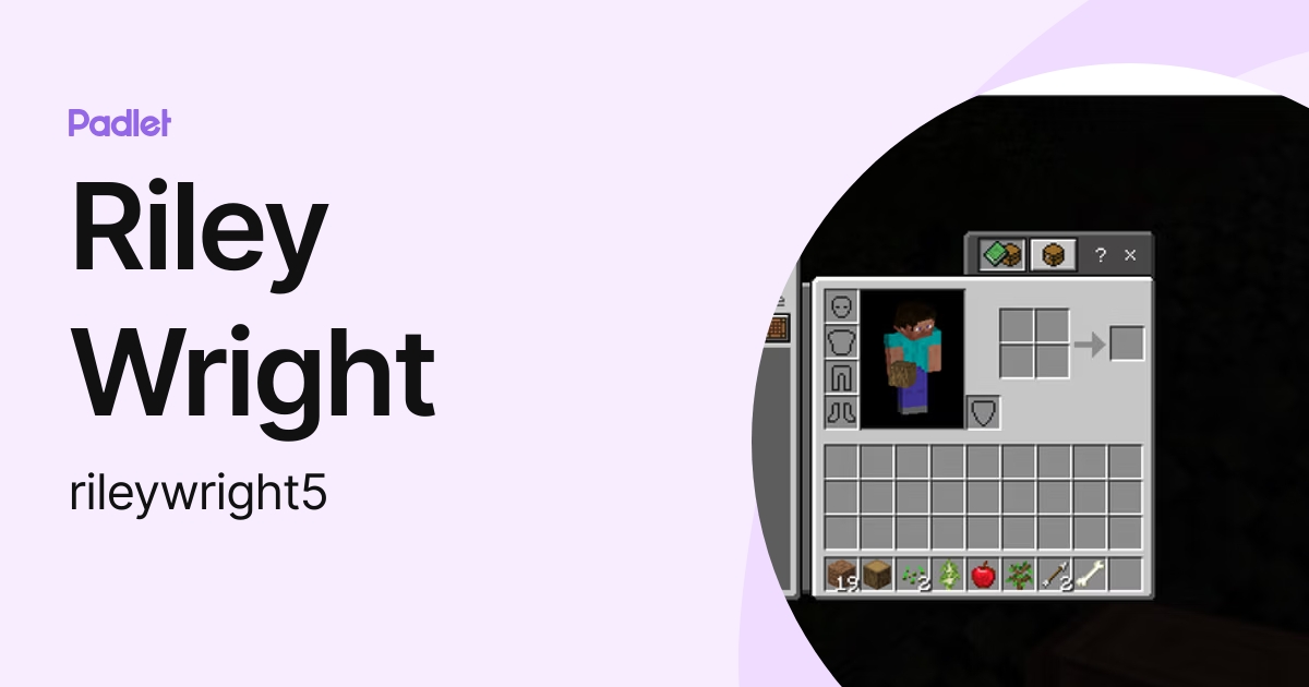 Riley Wright (2028310) profile | Padlet