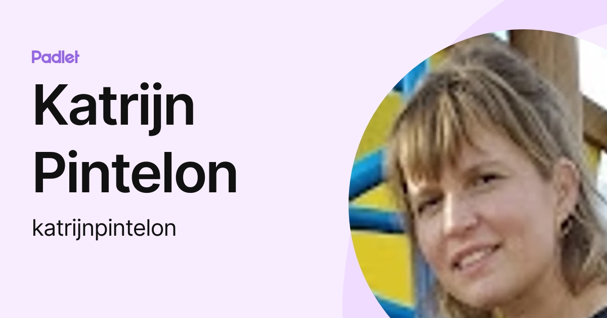Katrijn Pintelon (katrijnpintelon) profile | Padlet