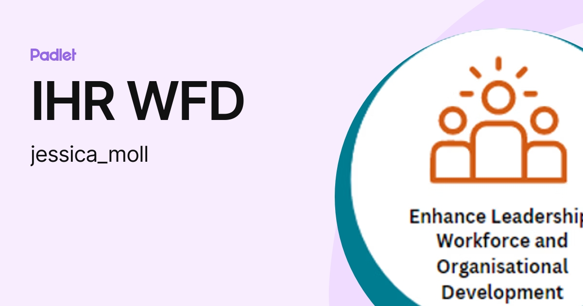 IHR WFD (jessica_moll) profile | Padlet