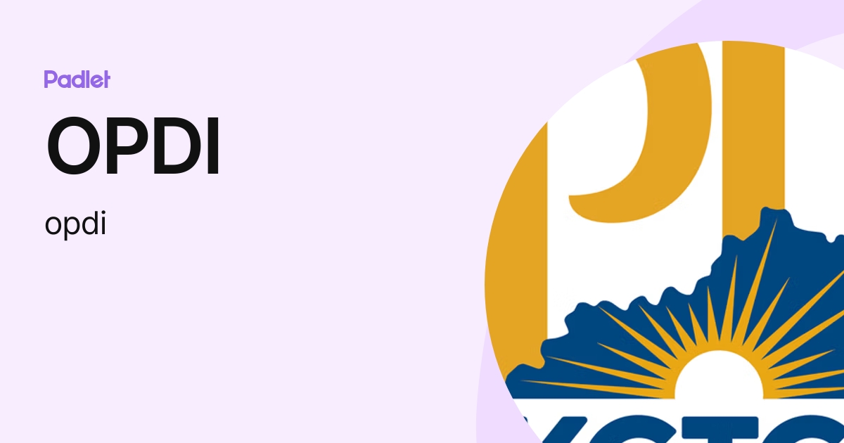 OPDI (opdi) profile | Padlet