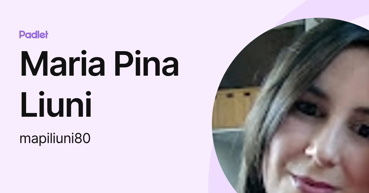 Maria Pina Liuni (mapiliuni80) profile | Padlet