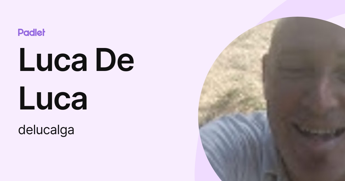 Luca De Luca (delucalga) profile | Padlet