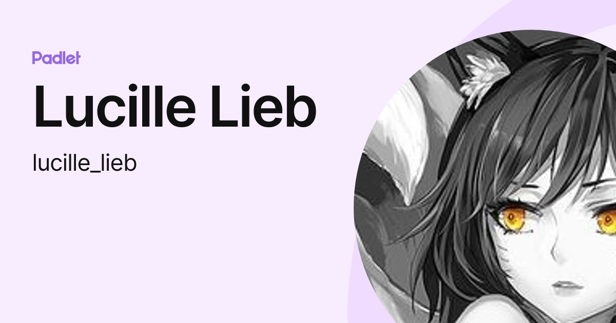 Lucille Lieb (lucille_lieb) profile | Padlet