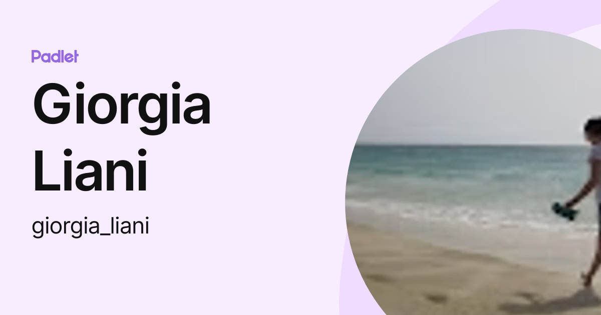 Giorgia Liani (giorgia_liani) profile | Padlet