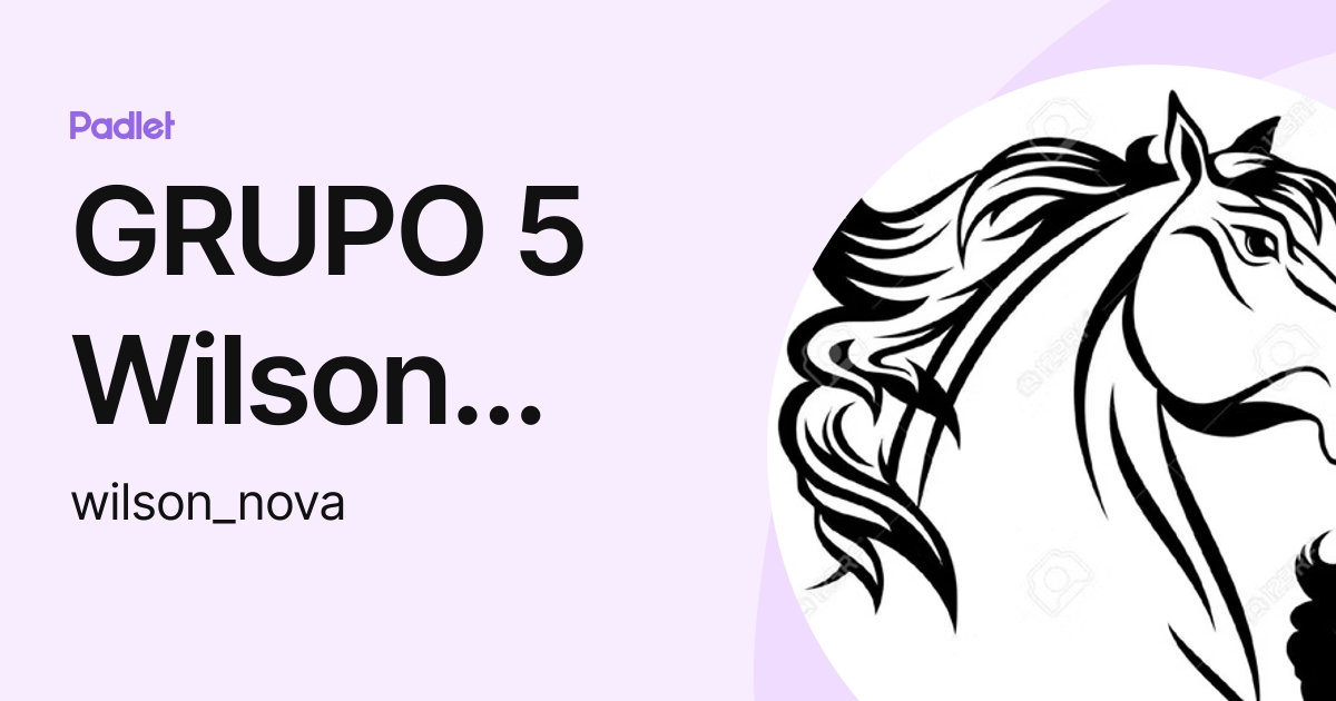 GRUPO 5 Wilson Andres Nova Yosa (wilson_nova) profile | Padlet