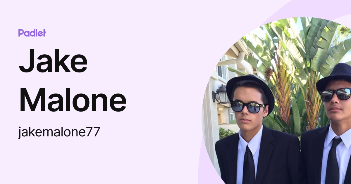 Jake Malone (jakemalone77) profile | Padlet