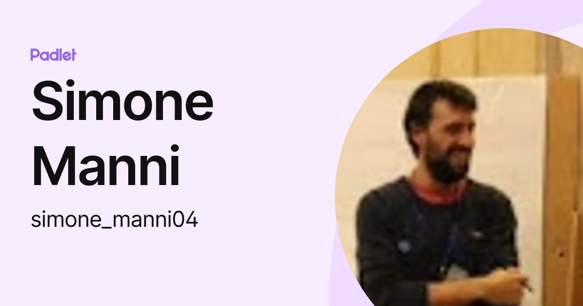 Simone Manni (simone_manni04) profile | Padlet