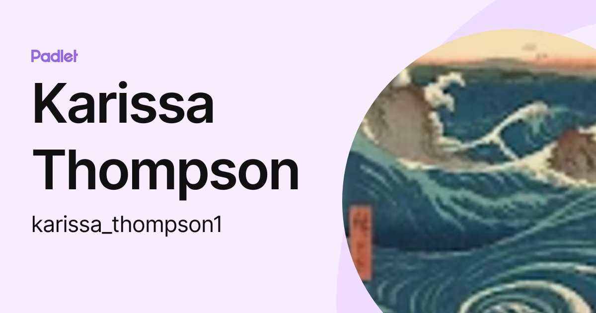Karissa Thompson (Ms_Karissa) profile | Padlet