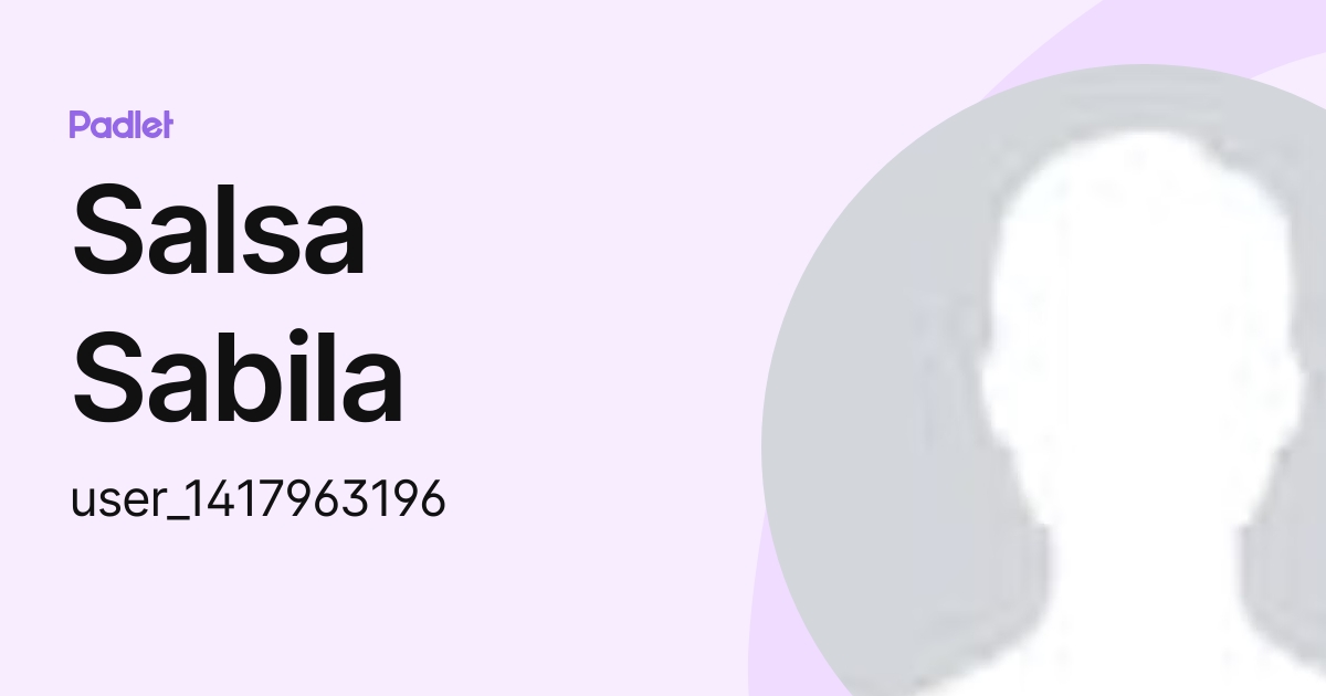 Salsa Sabila (user_1417963196) profile | Padlet