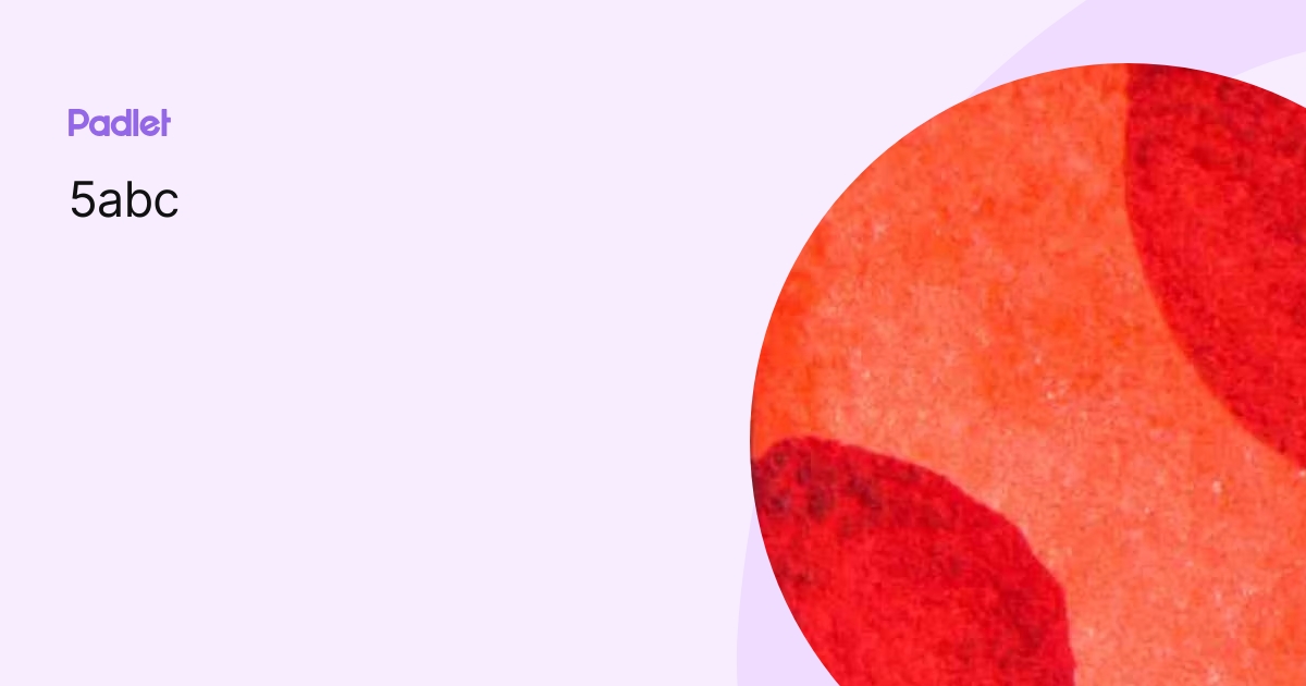 5abc profile | Padlet