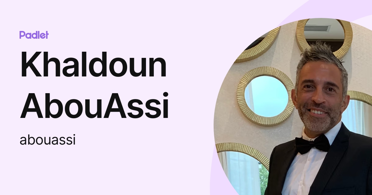 Khaldoun AbouAssi (abouassi) profile | Padlet