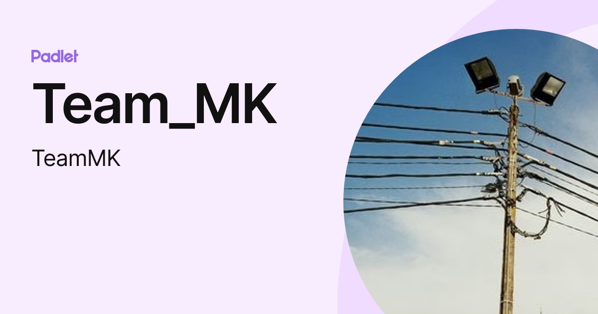 Team_MK (TeamMK) profile | Padlet