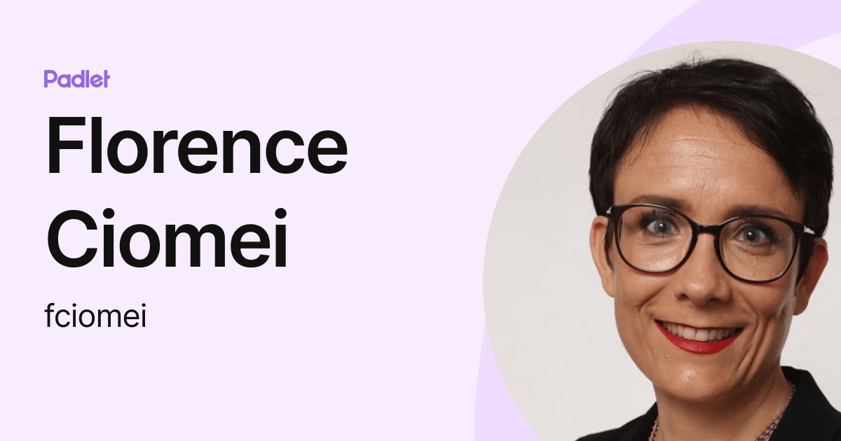 Florence Ciomei (fciomei) profile | Padlet