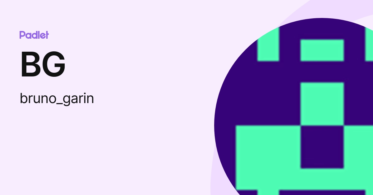 BG (bruno_garin) profile | Padlet