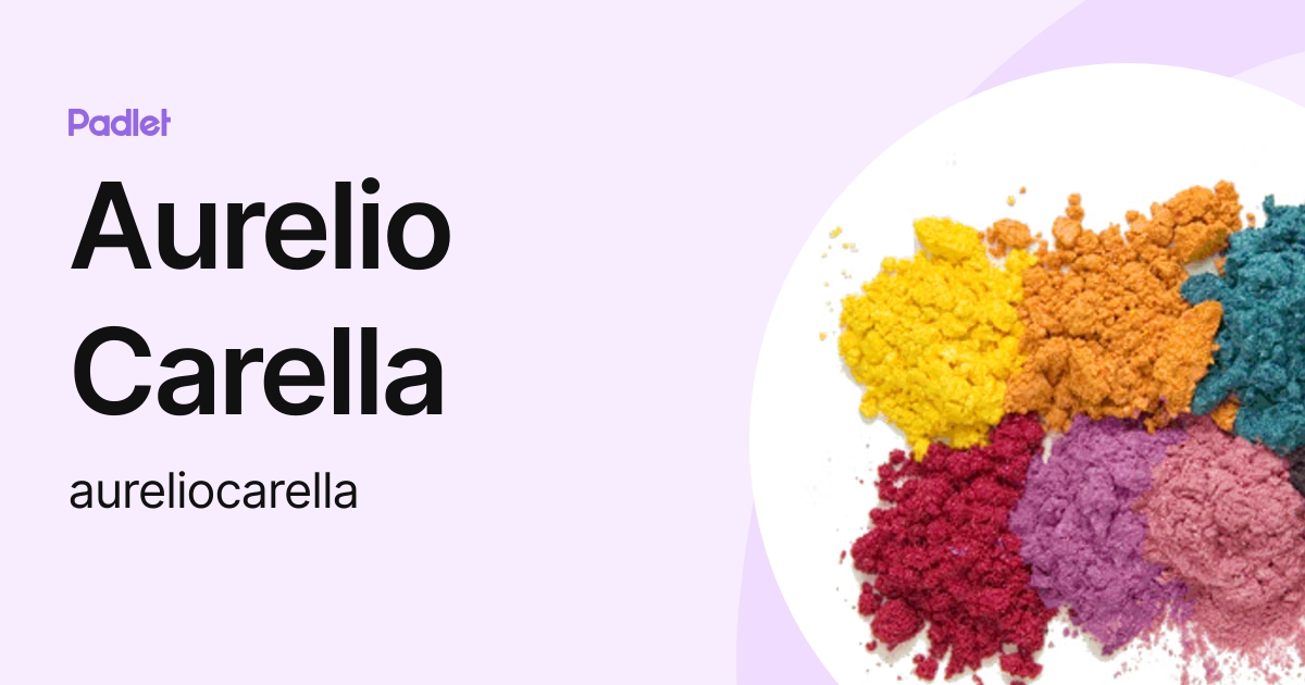 Aurelio Carella (don_Au) profile | Padlet