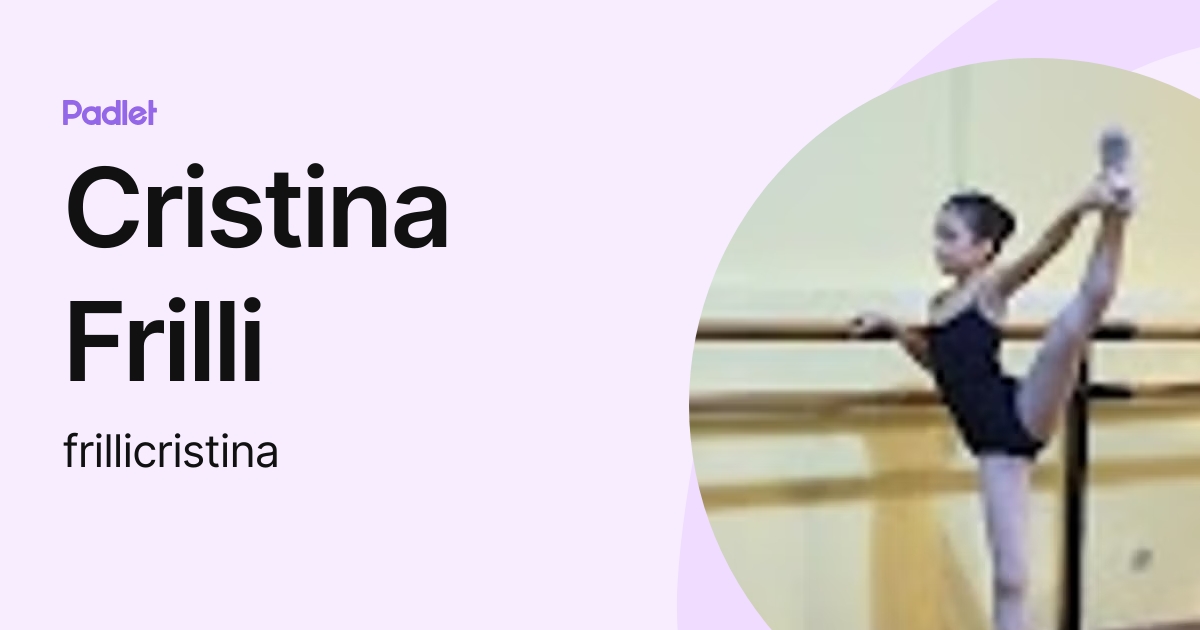 Cristina Frilli (frillicristina) profile | Padlet