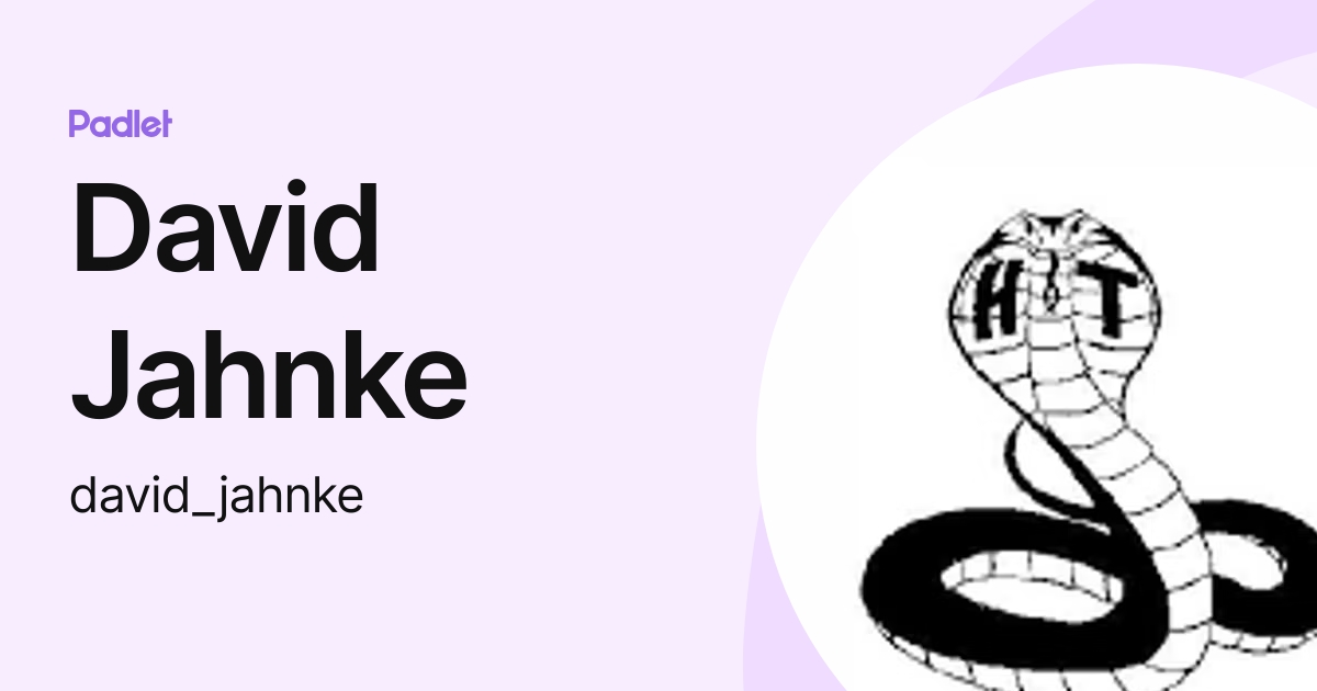 David Jahnke (david_jahnke) profile | Padlet