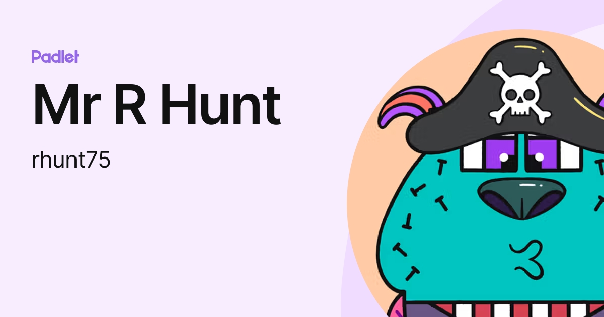 Mr R Hunt (rhunt75) profile | Padlet