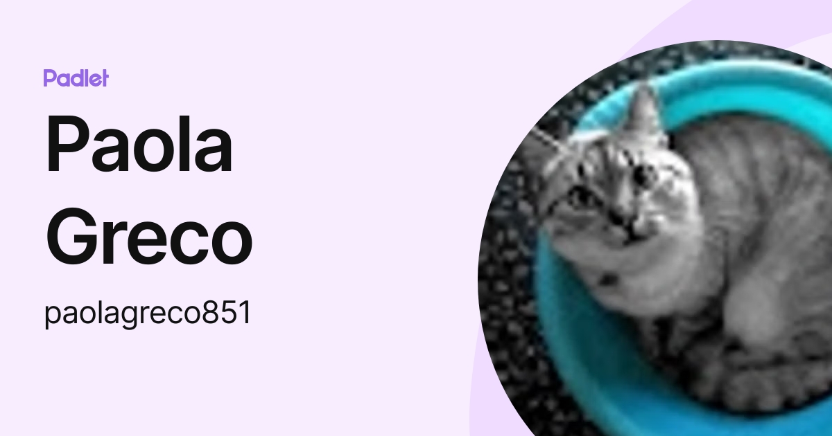 Paola Greco (paolagreco851) profile | Padlet