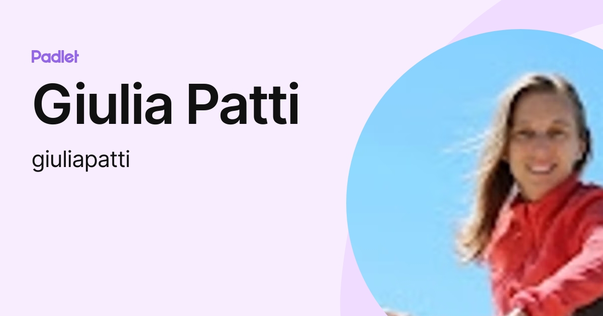 Giulia Patti (giuliapatti) profile | Padlet