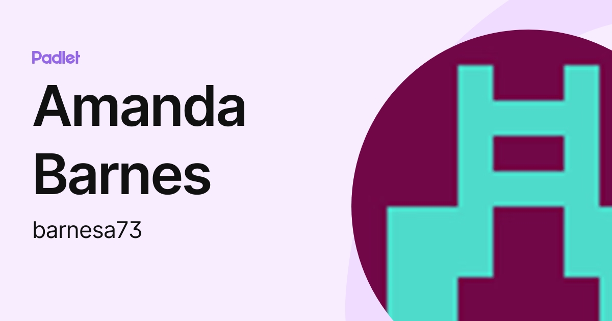 Amanda Barnes (barnesa73) profile | Padlet