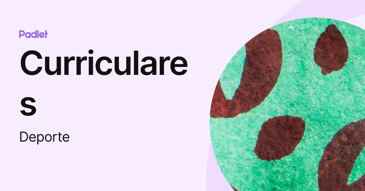 Curriculares (Deporte) profile | Padlet