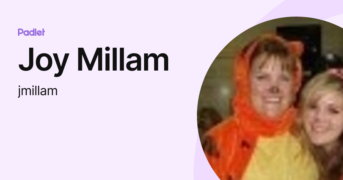 Joy Millam (jmillam) profile | Padlet