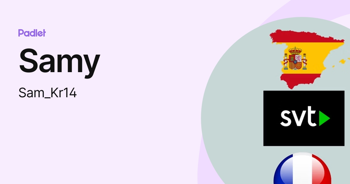 Samy (Sam_Kr14) profile | Padlet