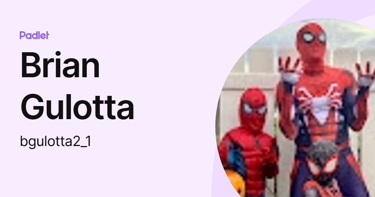 Brian Gulotta (bgulotta2_1) profile | Padlet