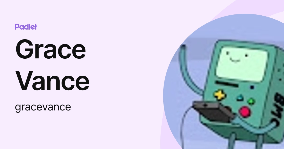 Grace Vance (gracevance) profile | Padlet