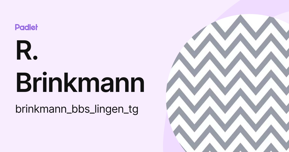 R. Brinkmann (brinkmann_bbs_lingen_tg) profile | Padlet
