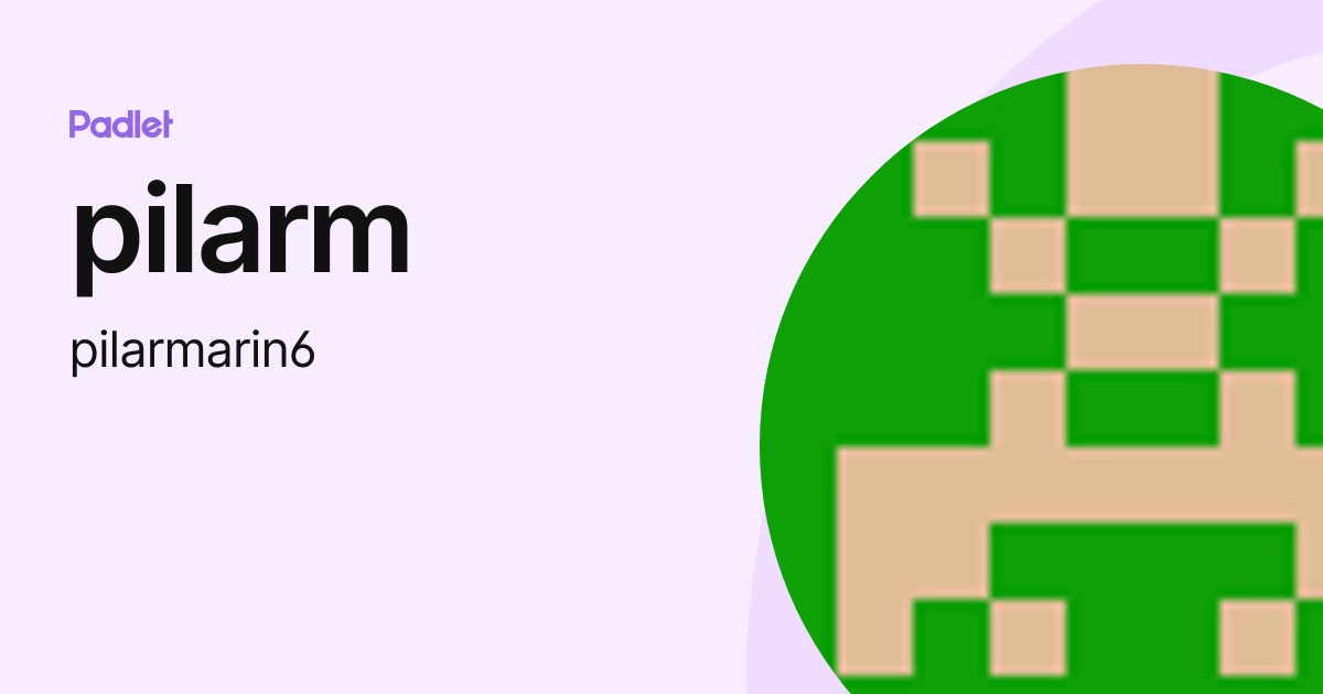 pilarm (pilarmarin6) profile | Padlet