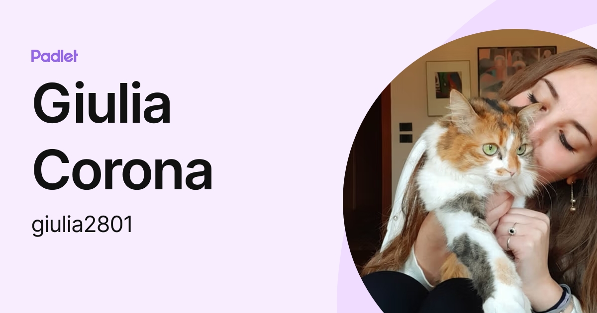 Giulia Corona (giulia2801) profile | Padlet