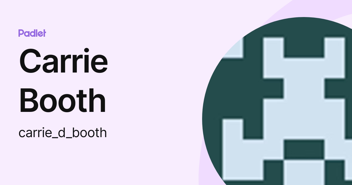 Carrie Booth (carrie_d_booth) profile | Padlet