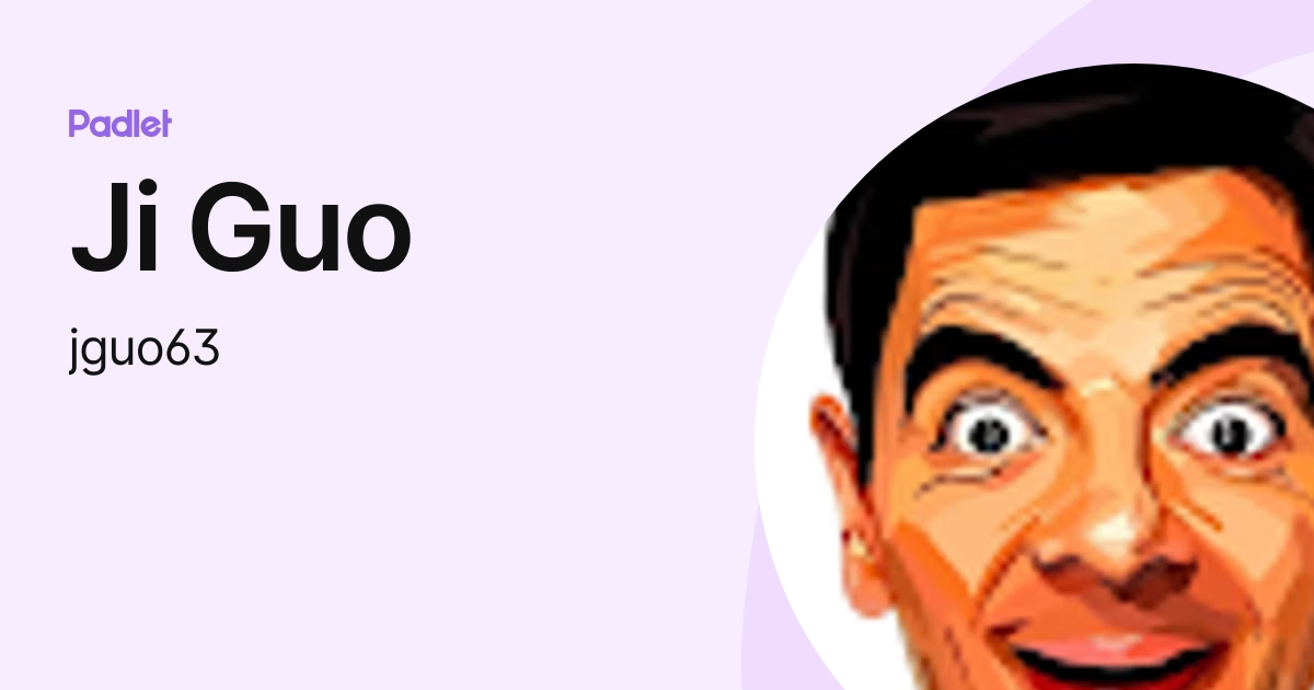 Ji Guo (jguo63) profile | Padlet