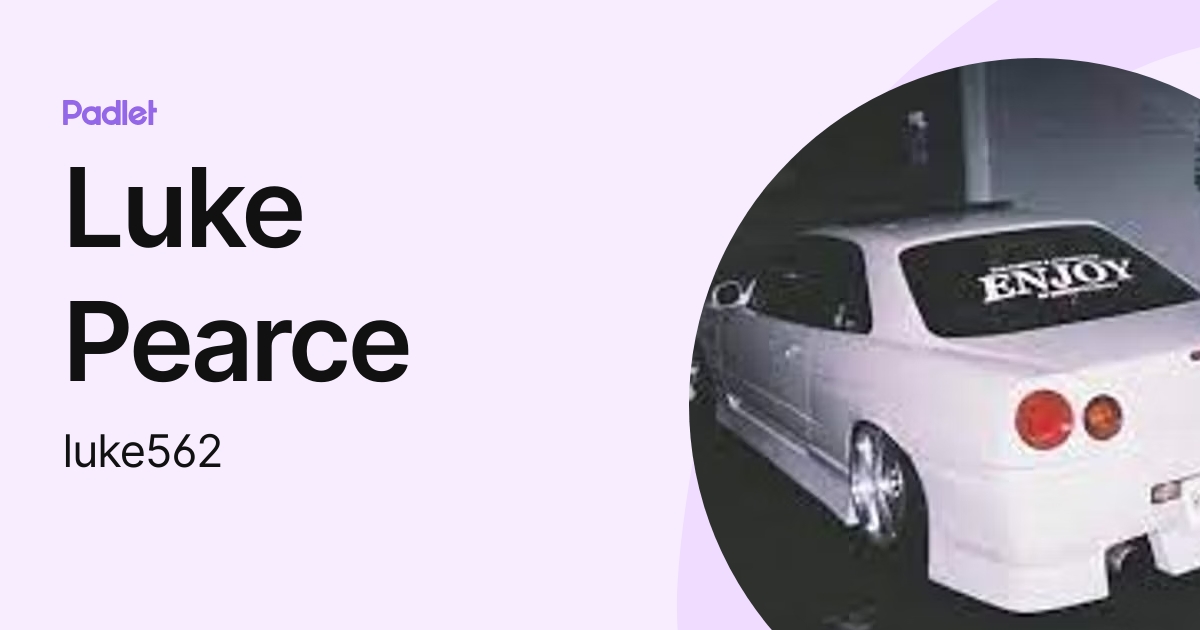 Luke Pearce (lukepearce) profile | Padlet