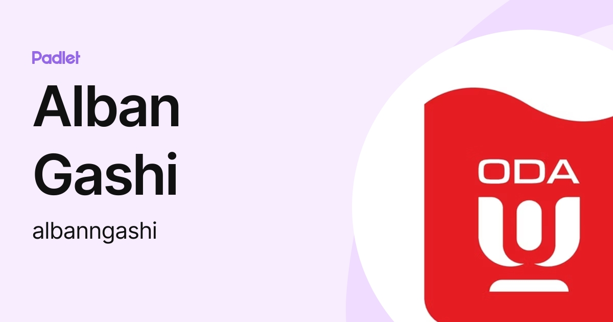 Alban Gashi (albanngashi) profile | Padlet