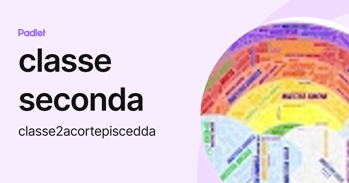 classe seconda (classe2acortepiscedda) profile | Padlet