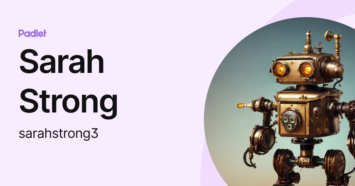 Sarah Strong (sarahstrong3) profile | Padlet