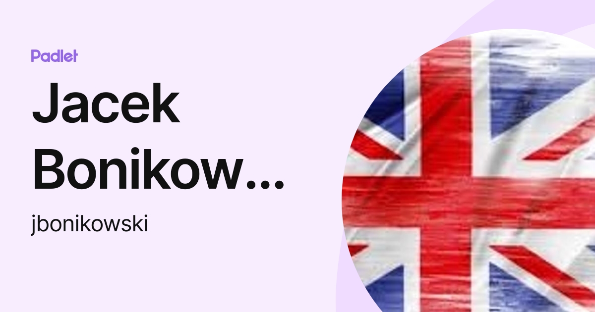 Jacek Bonikowski (jbonikowski) profile | Padlet