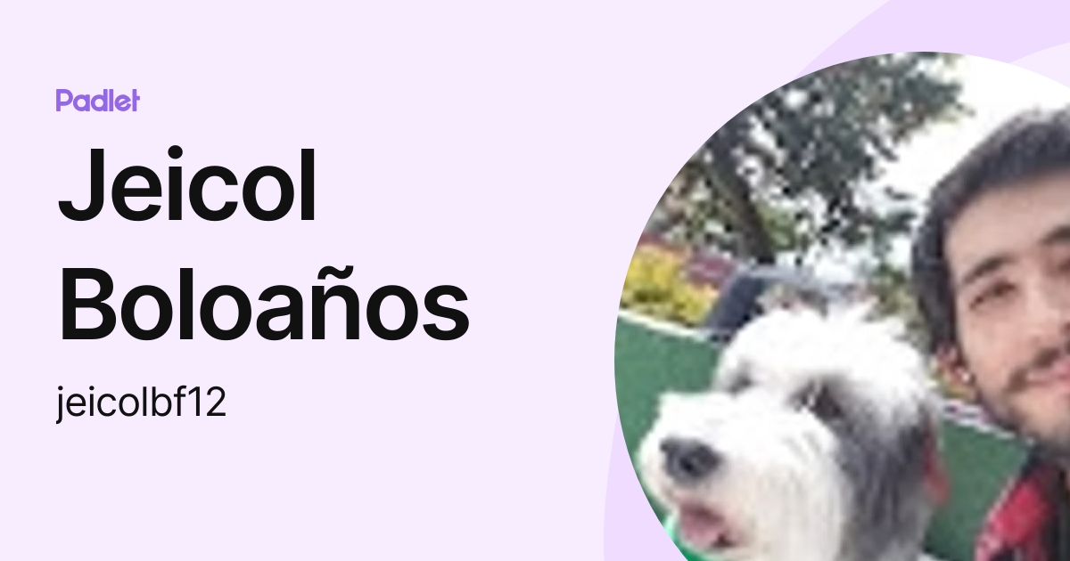 Jeicol Boloaños (jeicolbf12) perfil | Padlet